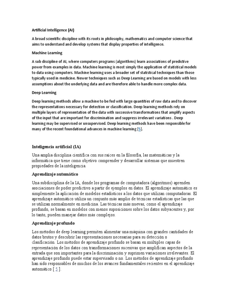 Artificial Intelligence | PDF | Aprendizaje profundo | Aprendizaje ...