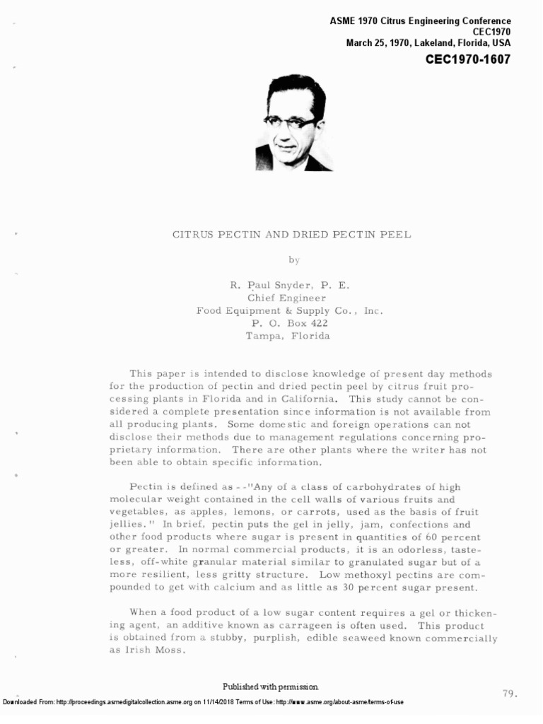 Pectin Production Flow Diagram | PDF | Foods | Nature
