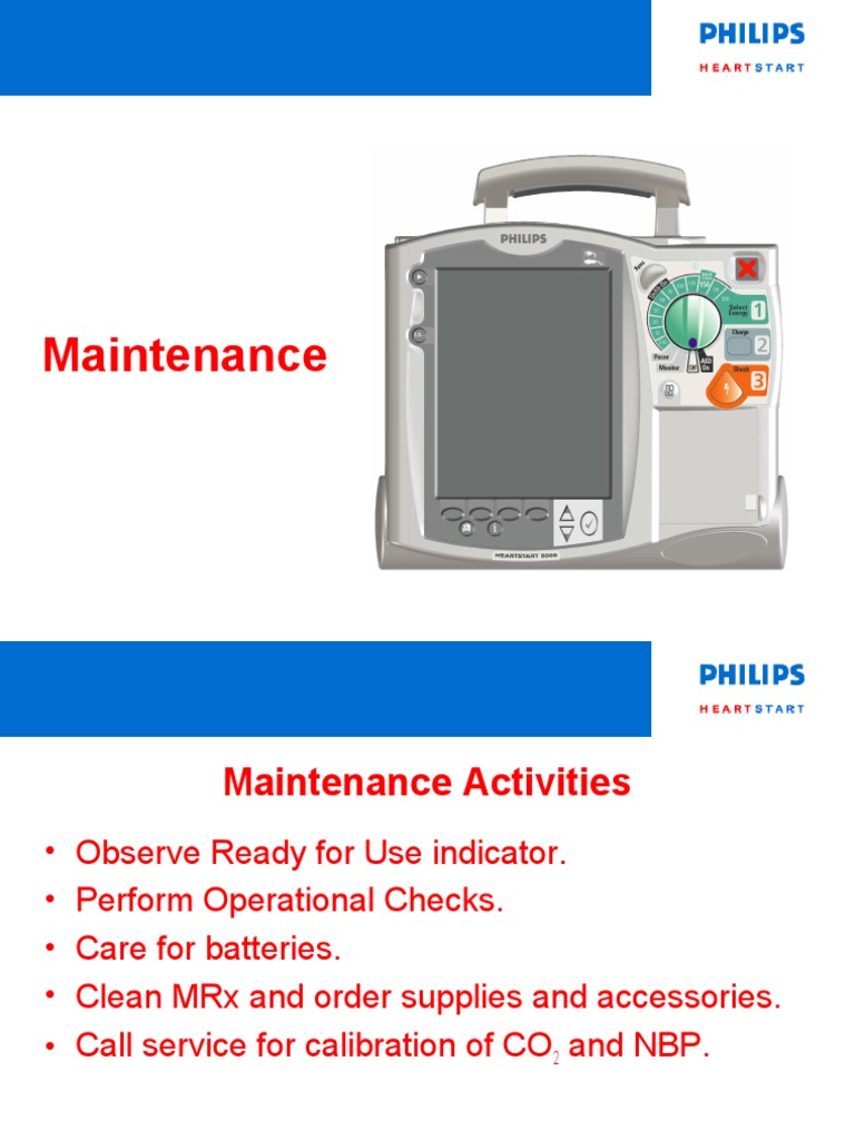 Philips Heartstart MRX Defibrillator - Maintenance Guide | PDF ...