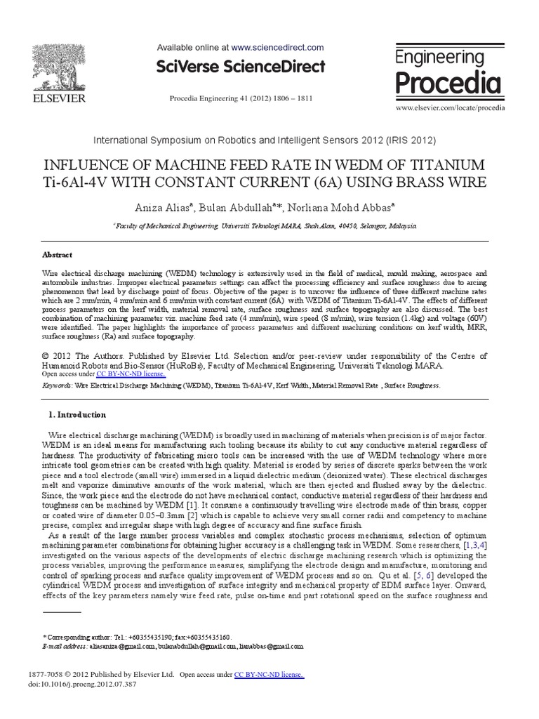 Kerf Width | PDF | Metalworking | Physical Sciences