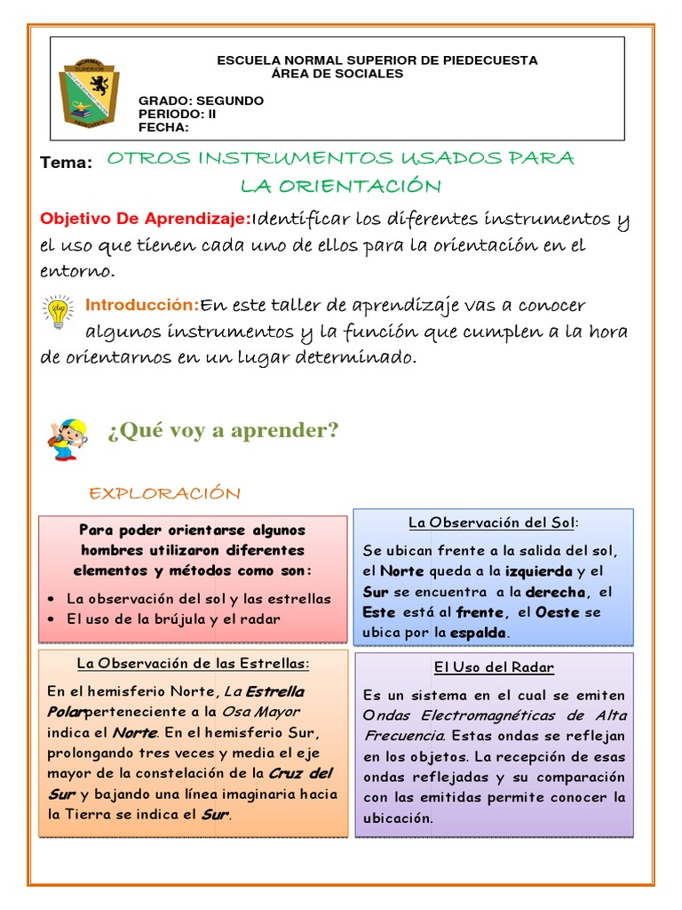 Instrumentos de Orientación para Niños | PDF | Brújula | Navegación