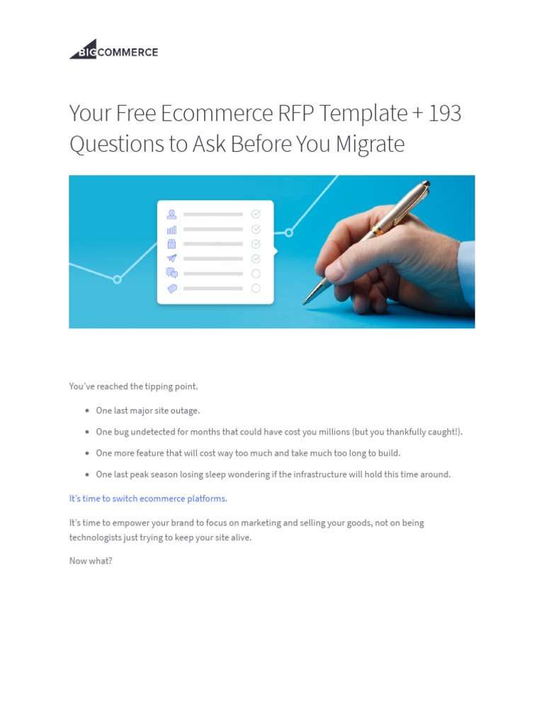 Your Free Ecommerce RFP Template + 193 Questions To Ask Before You ...