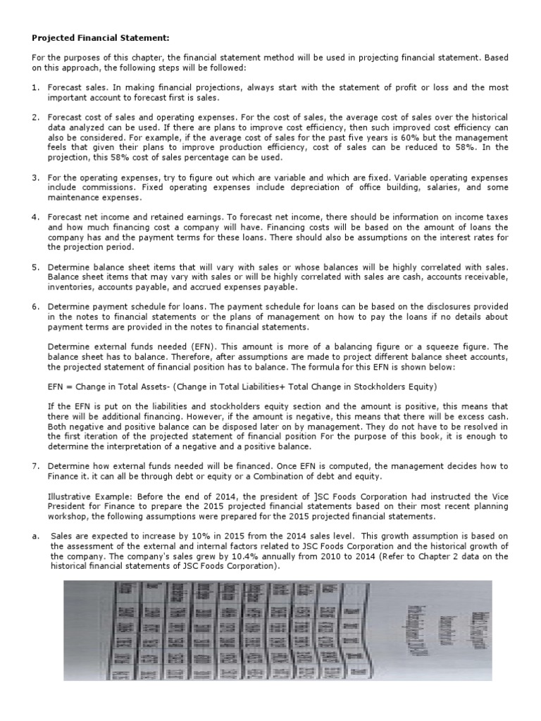 Financial Projections Guide | PDF | Balance Sheet | Equity (Finance)