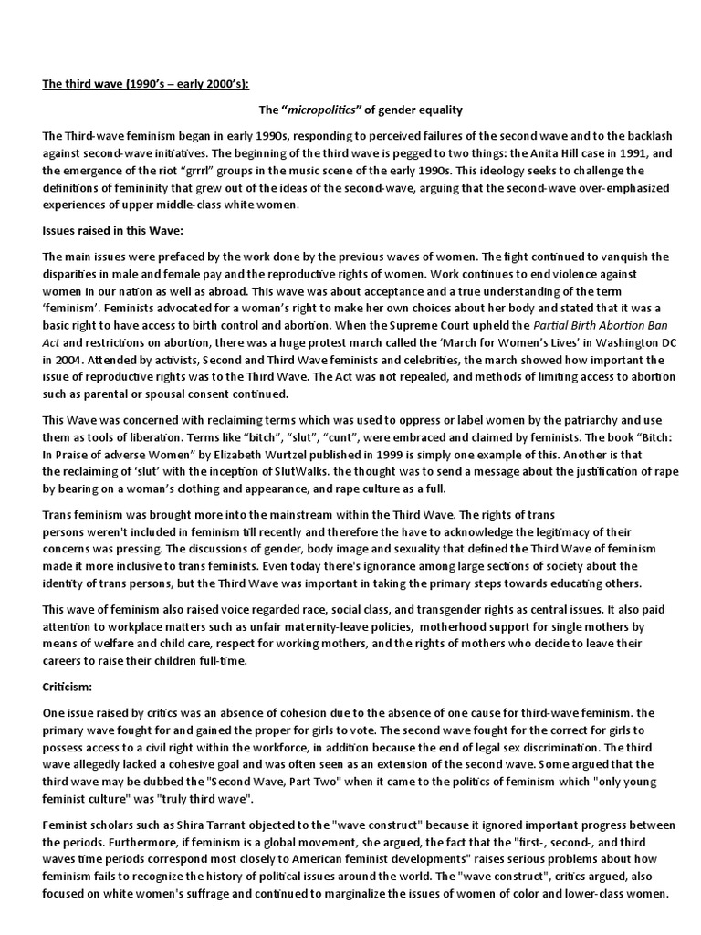 Third-Wave Feminism Explored | PDF | Woman | Feminism