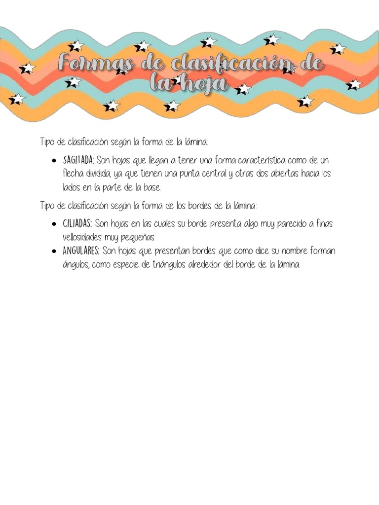 Formas de Hoja | PDF | Hogar, jardinería y bricolaje | Ciencia y ...