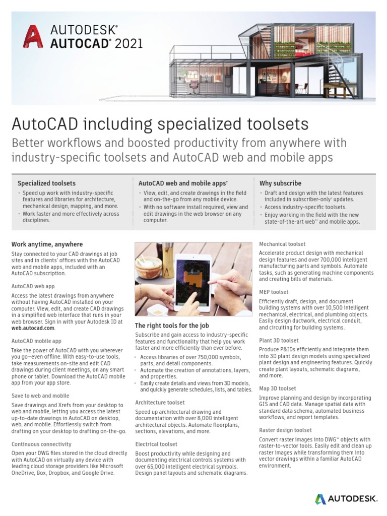 4 - AutoCAD 2021 Customer Brochure | PDF | Auto Cad | Autodesk