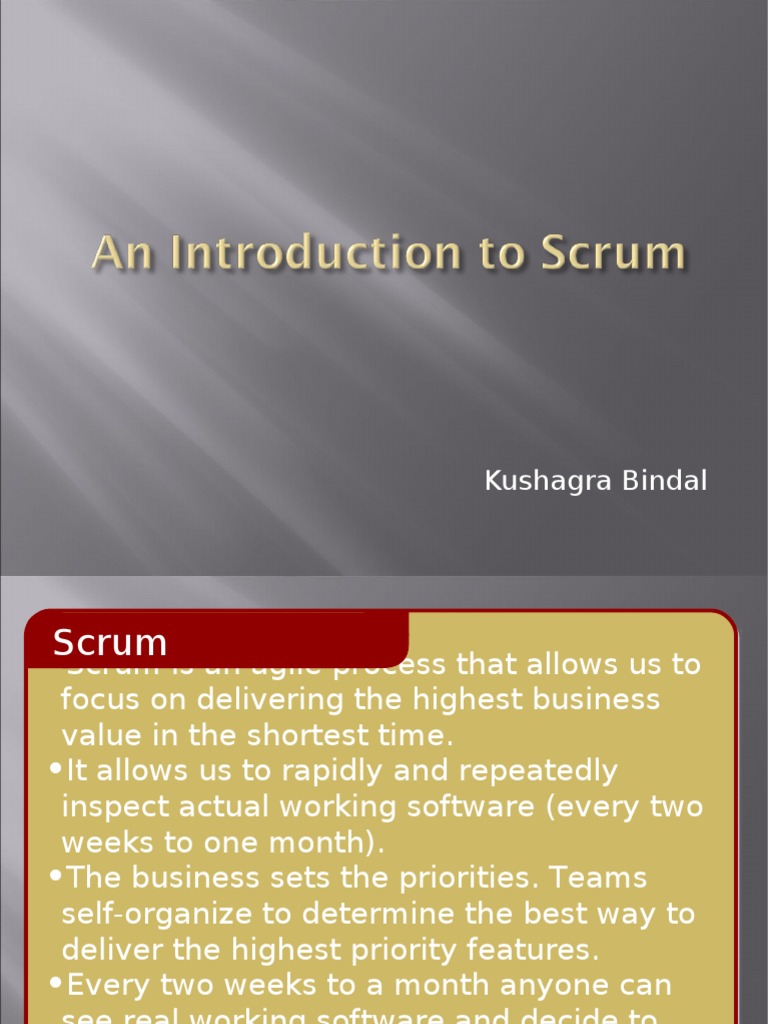 Scrum | PDF | Scrum (Software Development) | Software Engineering