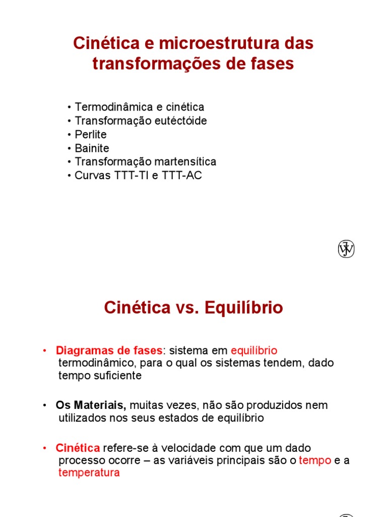 Diagramas TTT | PDF | Equilíbrio termodinâmico | Termodinâmica