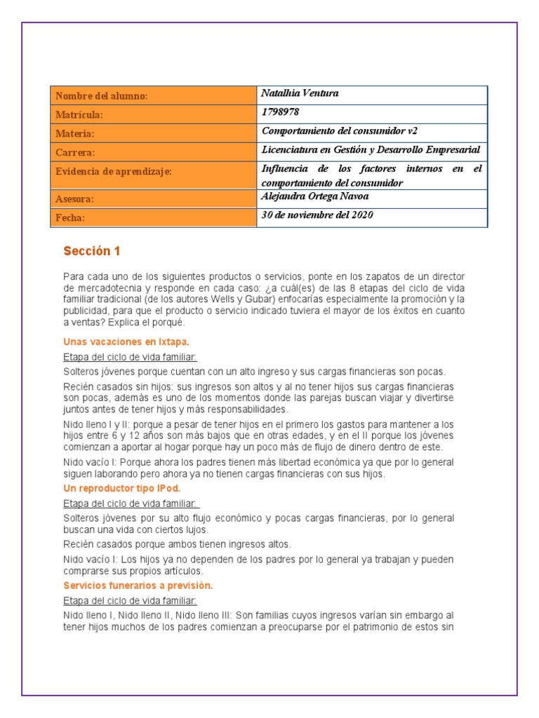 Ventura - Natalhia - La Influencia de Los Factores Sociales y ...