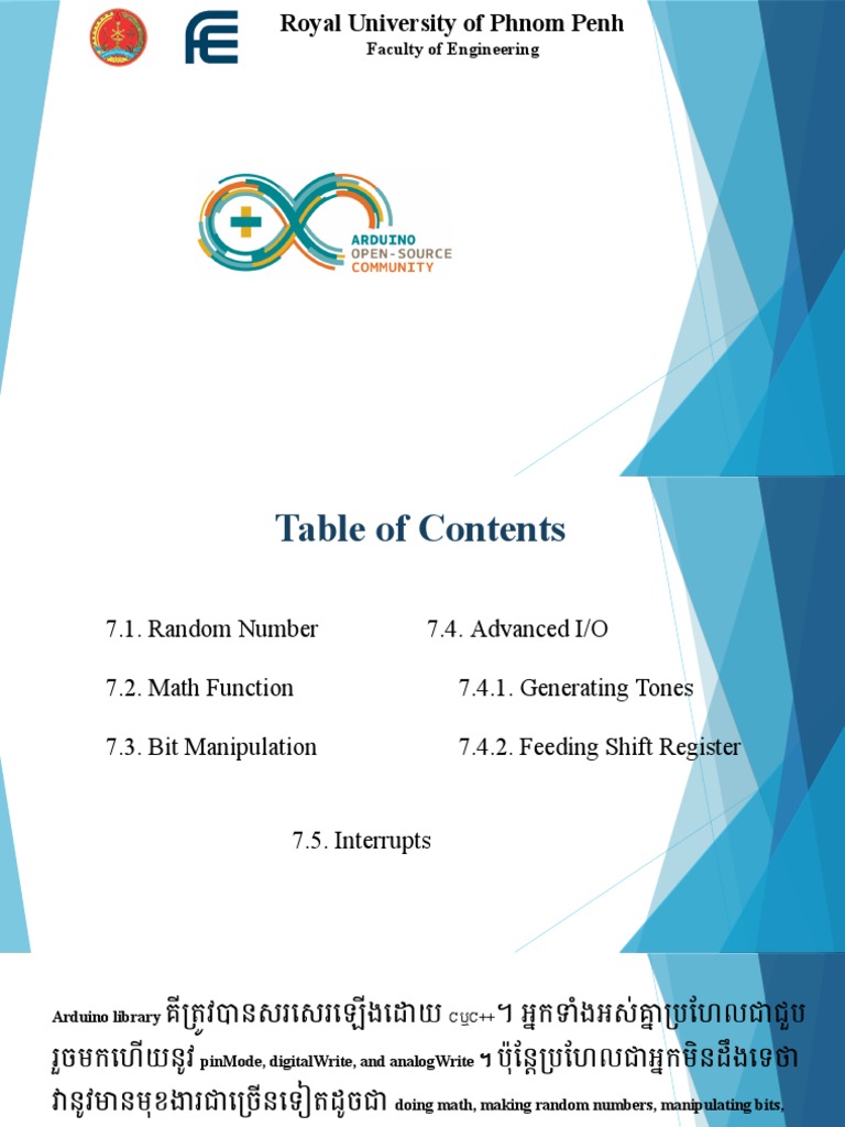 Programming Aruduino C7 | PDF | Bit | Integer (Computer Science)