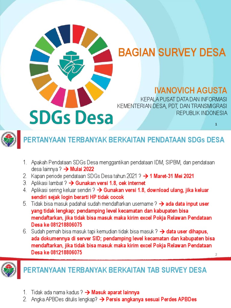 SDGs Desa Survey Desa | PDF