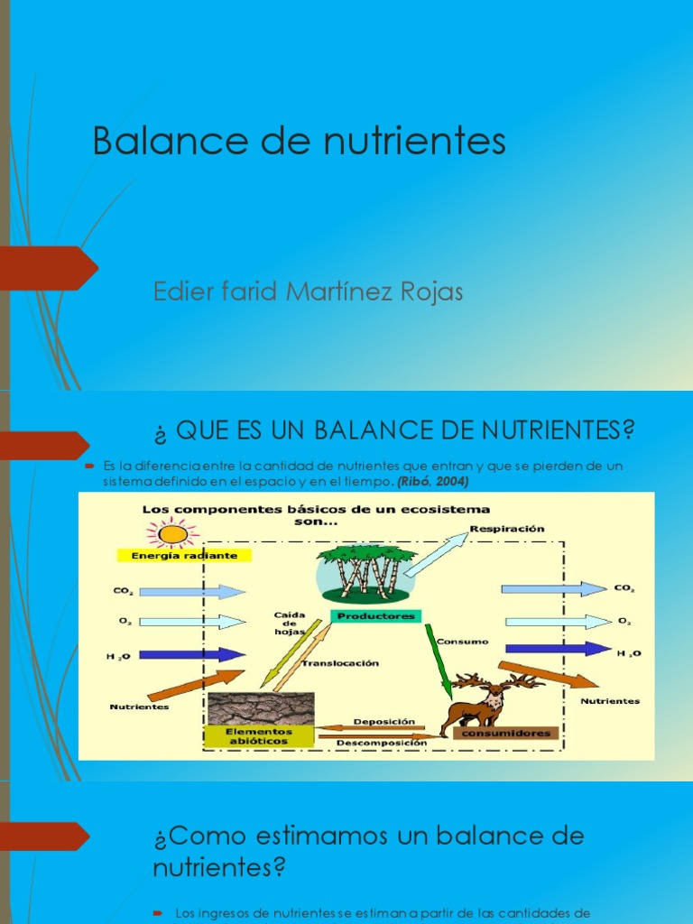 Balance de Nutrientes Edier Farid | PDF | Fertilizante | Nutrientes