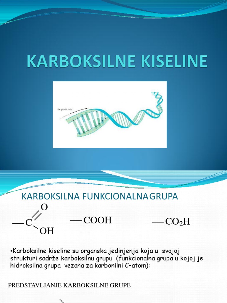 Karboksilne Kiseline | PDF