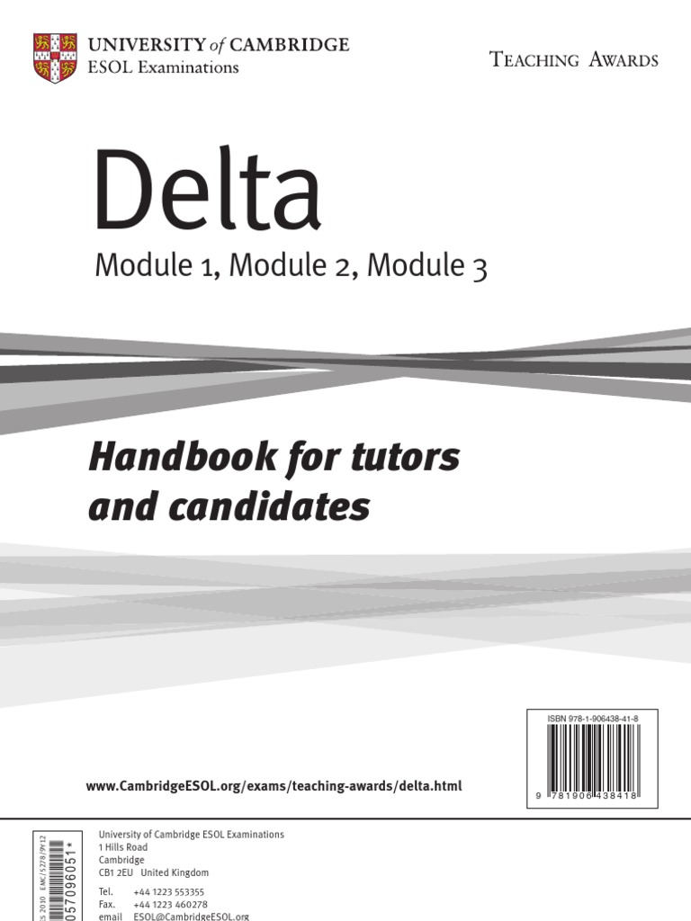 Delta: Handbook For Tutors and Candidates | PDF | Linguistics ...