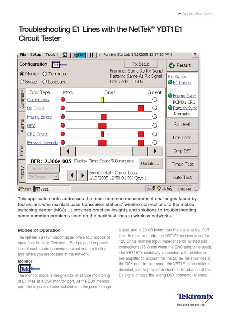 Troubleshoothing E1 Lines | PDF | Data Transmission | Telephone Exchange