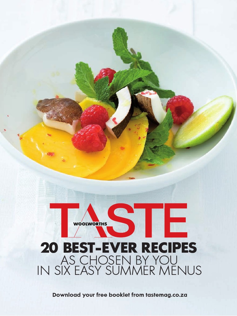 20 Best-Ever Recipes: As Chosen by You in Six Easy Summer Menus ...