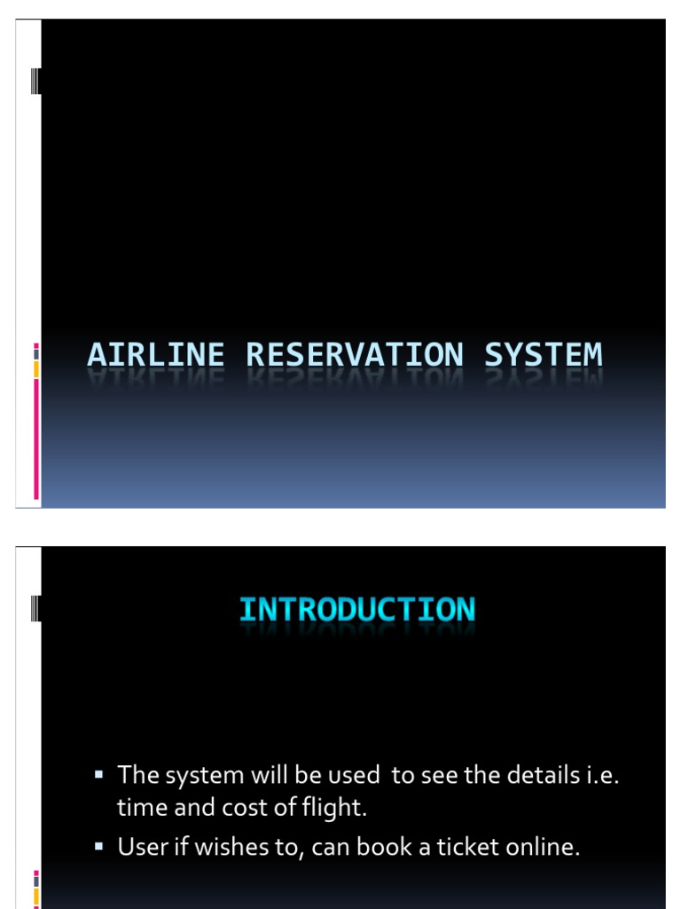 Airline Reservation System | PDF | Web Application | Databases
