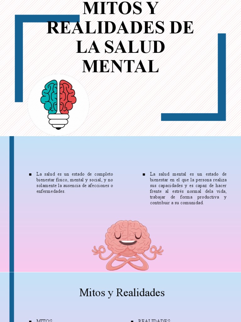 Mitos Y Realidades De La Salud Mental Descargar Gratis Pdf