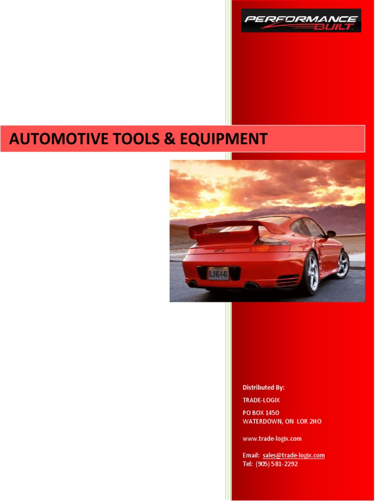 Automotive Tools and Equipment Catalog | PDF | Crane (Machine) | Vehicles