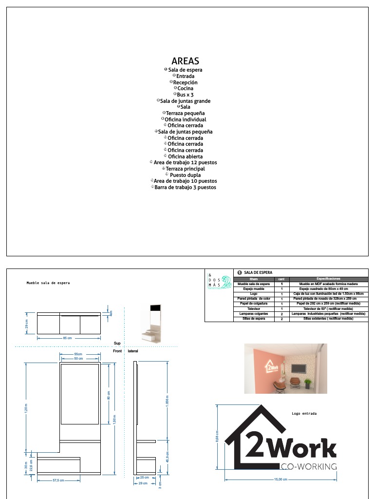 Planos Mobiliario Auren | PDF | Mueble | Bienes manufacturados