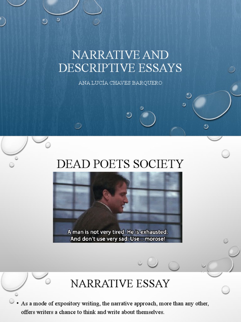 Narrative and Descriptive Essays | PDF | Narrative | Essays