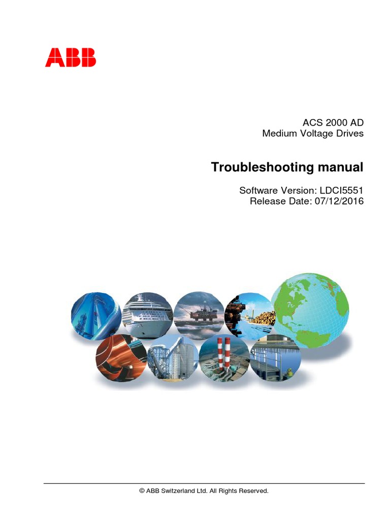Troubleshooting Manual: ACS 2000 AD Medium Voltage Drives | PDF ...
