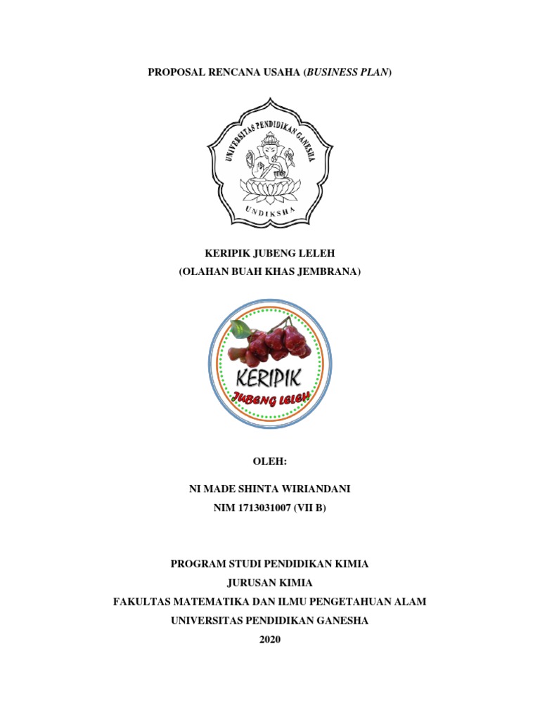 Business Plan - Ni Made Shinta Wiriandani - 1713031007 | PDF