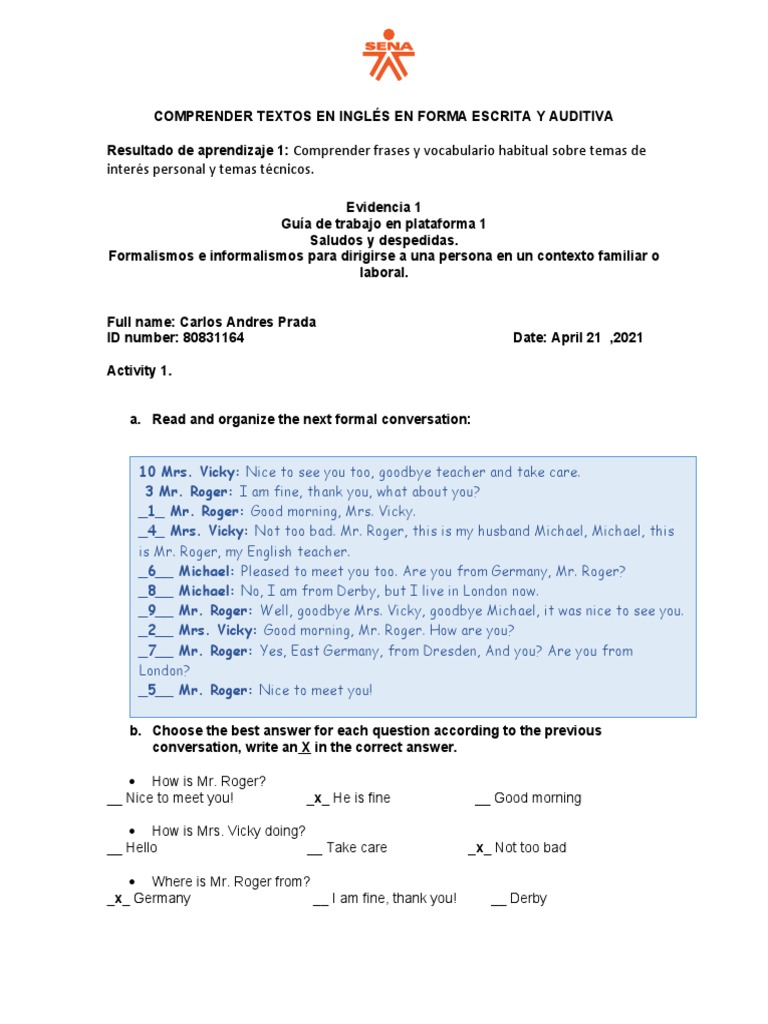 Comprensión de Frases y Vocabulario | PDF | Language Arts & Discipline