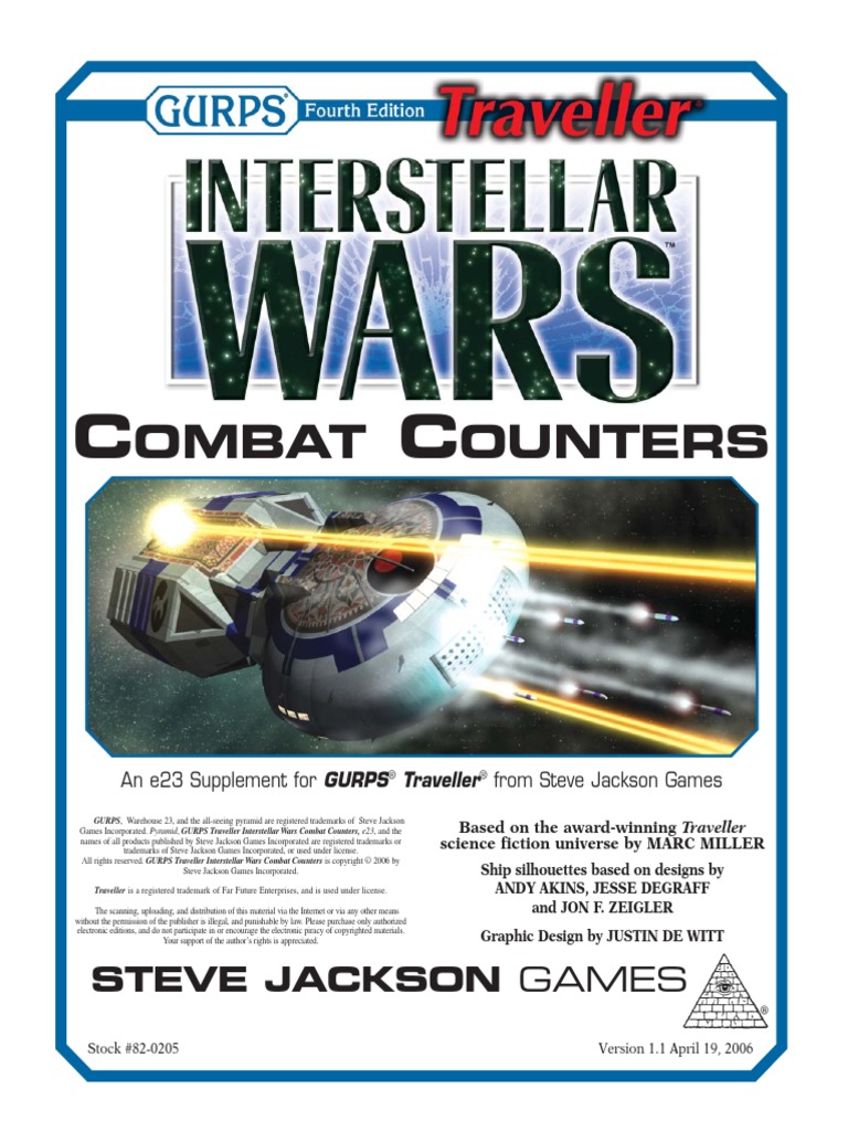 GURPS - 4th Edition - Traveller - Interstellar Wars - Combat Counters ...