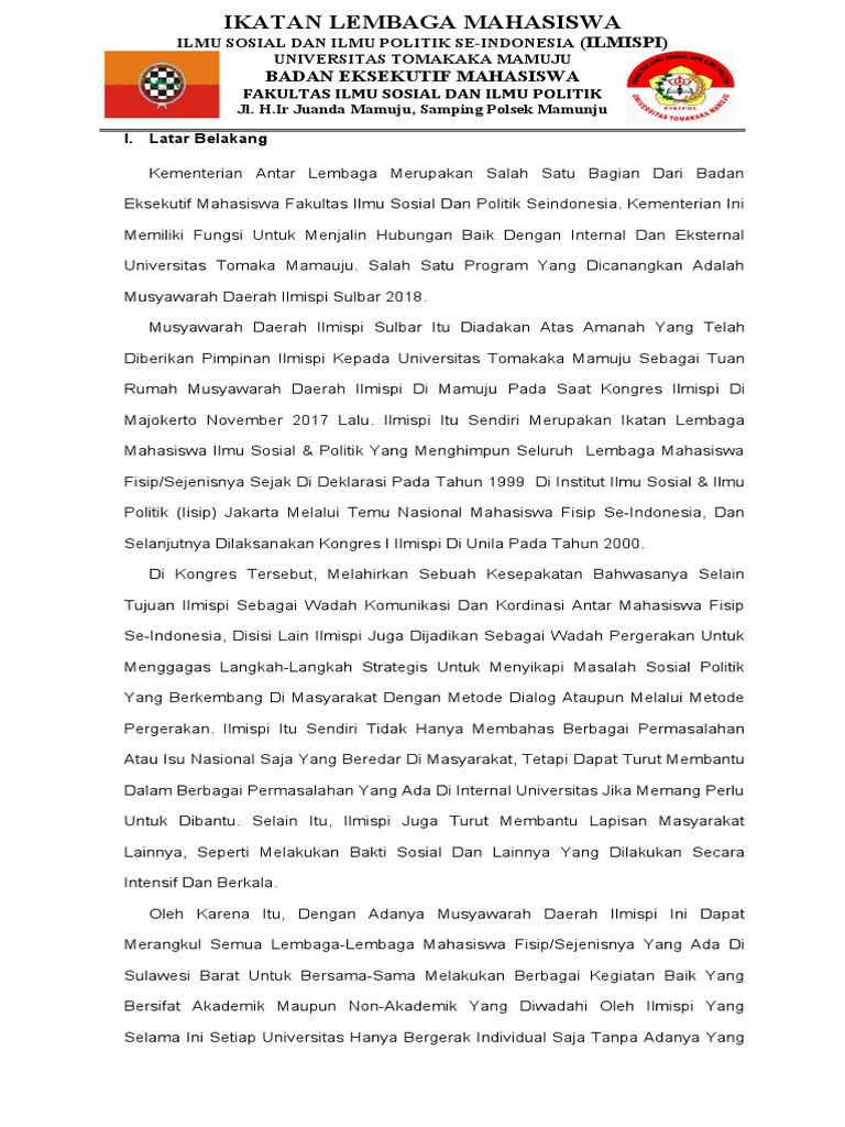 Proposal Musda 0999 | PDF