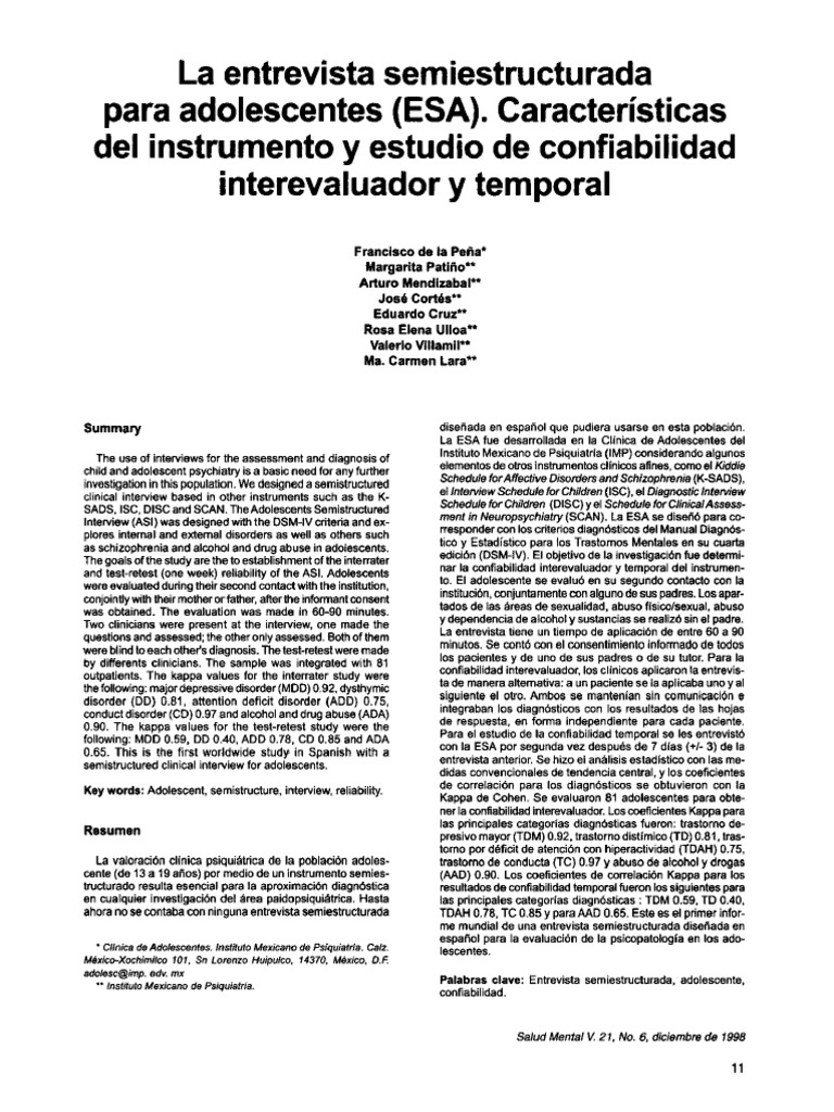 La Entrevista Semiestructurada | PDF