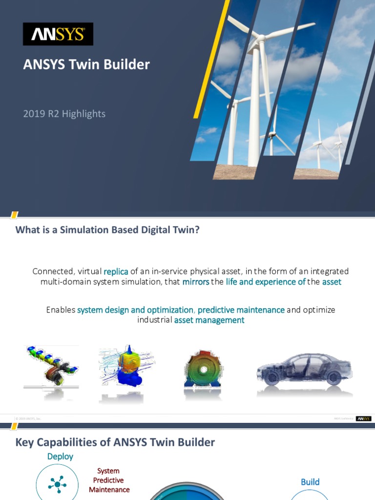2019 ANSYS Twin Builder 2019 R2 Highlights | PDF | Simulation | Read ...