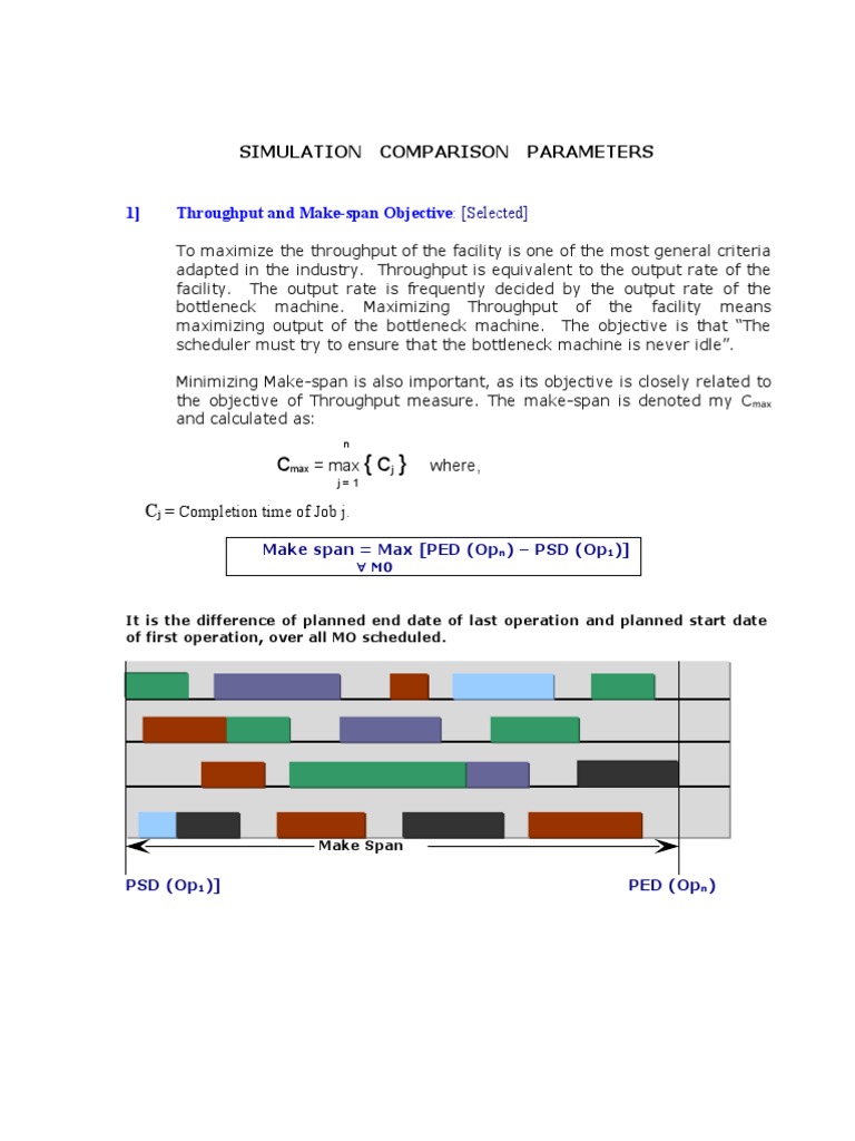 Simulation Comparison Parameters-Final | PDF | Simulation | Inventory