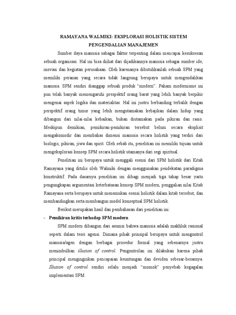 Review Ramayana Walmiki+Bab3 | PDF