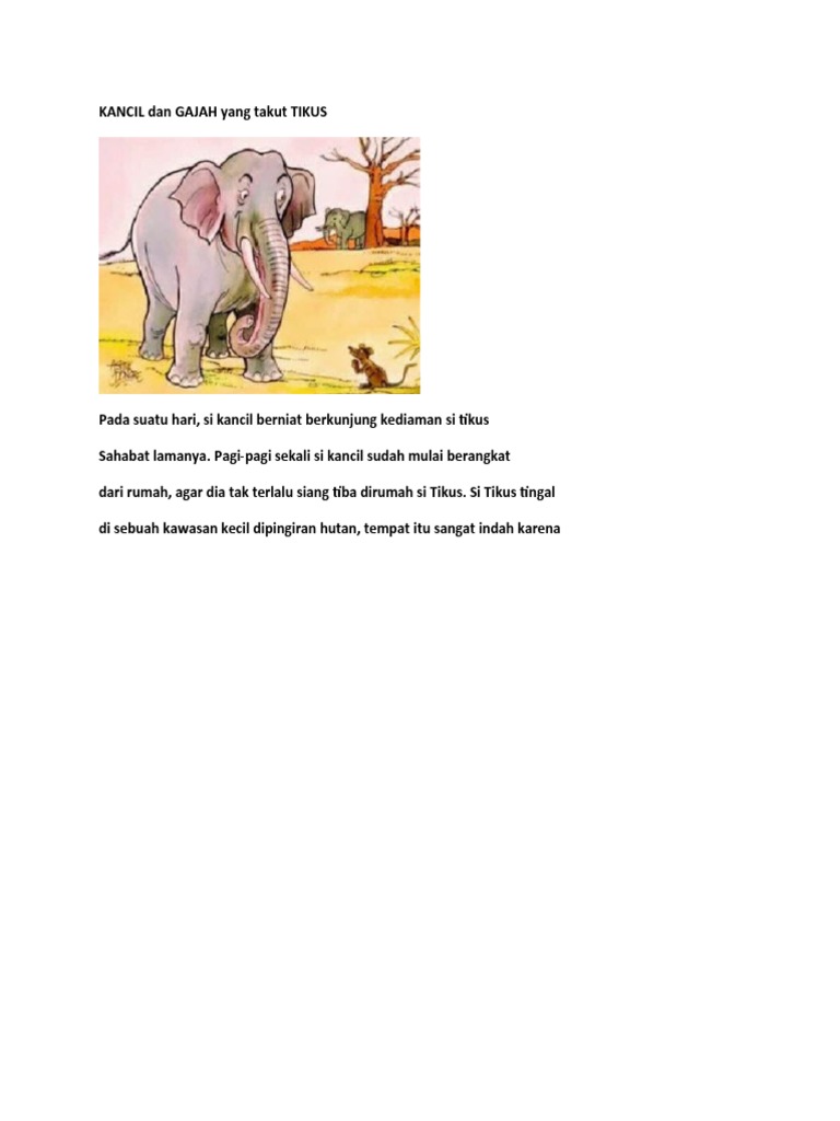 KANCIL Dan GAJAH | PDF