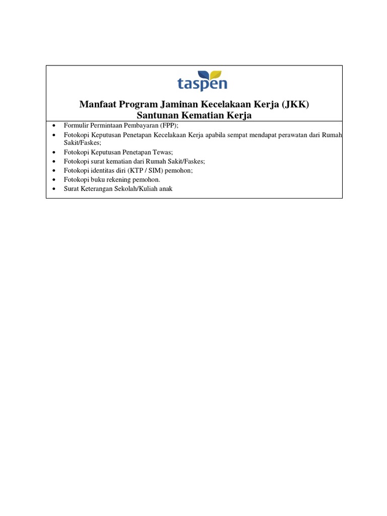 Taspen Care | PDF