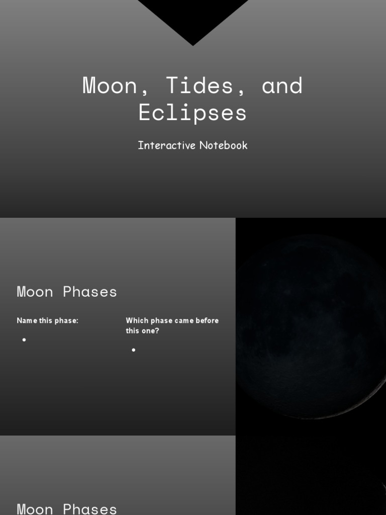Moon Tides and Eclipses Interactive Notebook | PDF | Ancient Astronomy ...