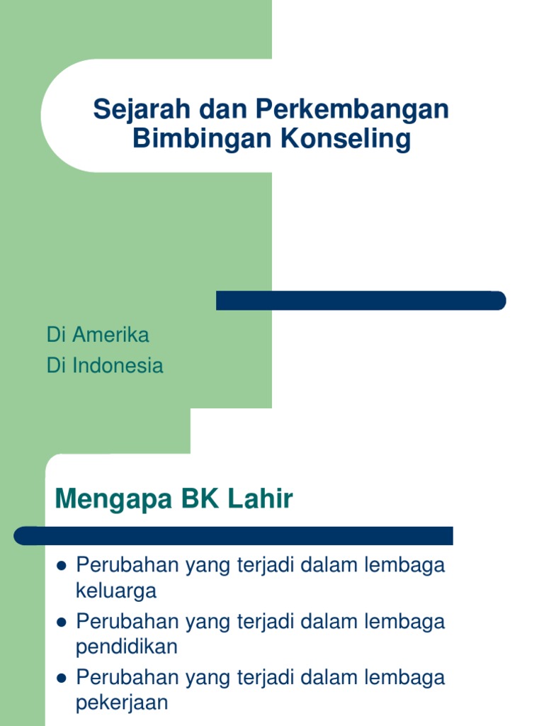 Sejarah Dan Perkemb BK | PDF