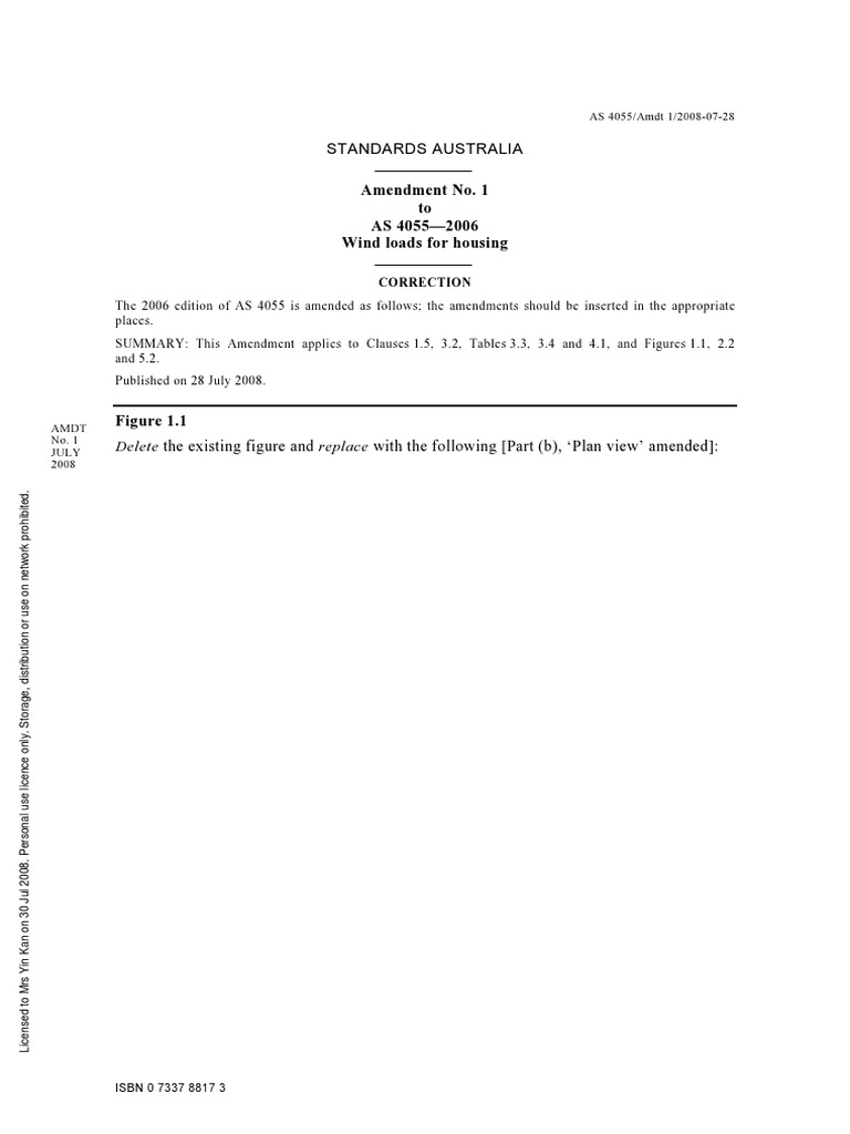 As 4055-2006 - Amdt 1-2008 Wind Loads For Housing | Download Free PDF ...