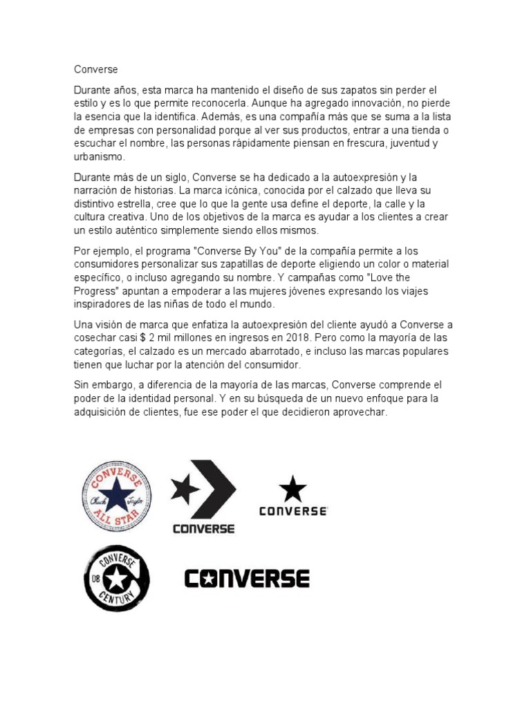 Converse | PDF | Marca | Marketing