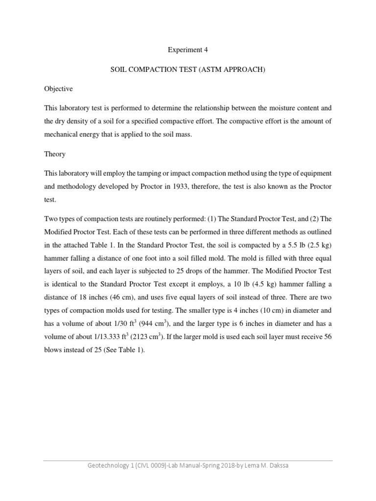 Soil Compaction Testing Methods | PDF | Physical Sciences | Metrology