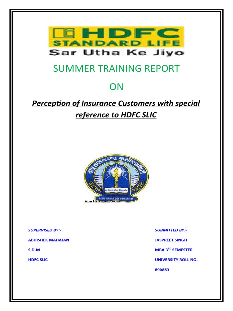 Jassi HDFC PROJECT | PDF