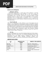 Philippine Airport Codes | PDF | Philippines