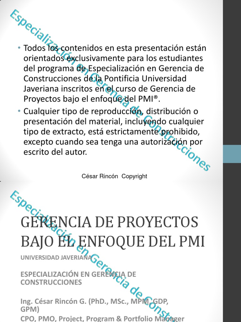 Gerencia Del Alcance | PDF | Gestión de proyectos | Planificación