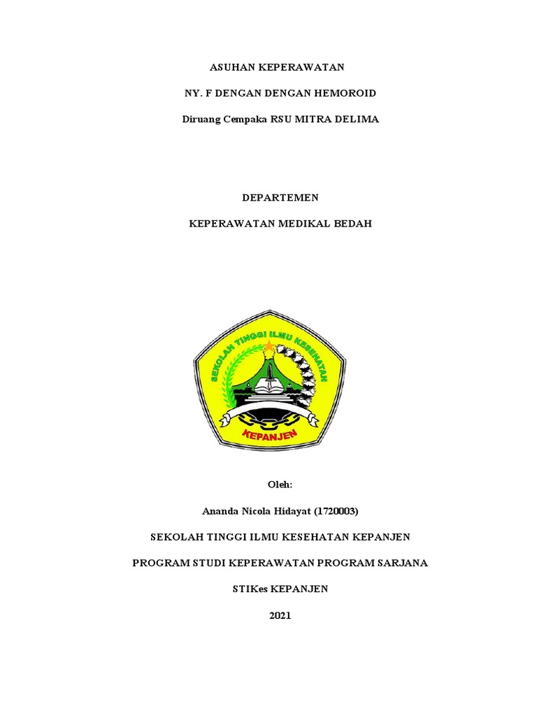 ASKEP HEMOROID Fix | PDF