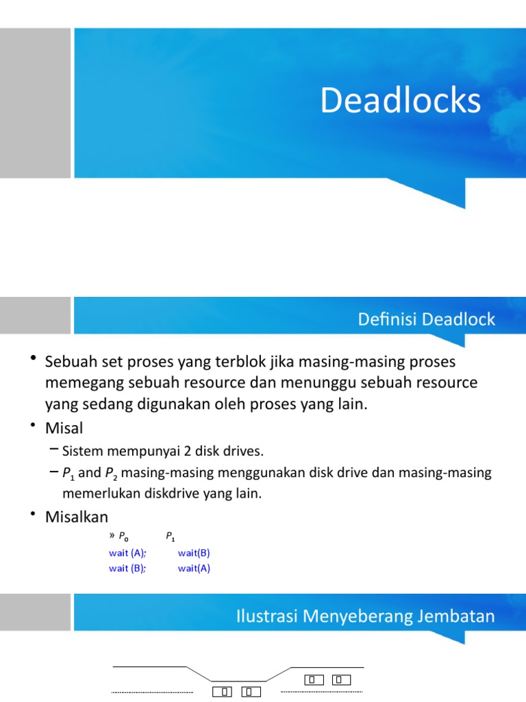 Materi 10 - Deadlocks | PDF | Metode & Bahan Ajar | Teknologi & Rekayasa