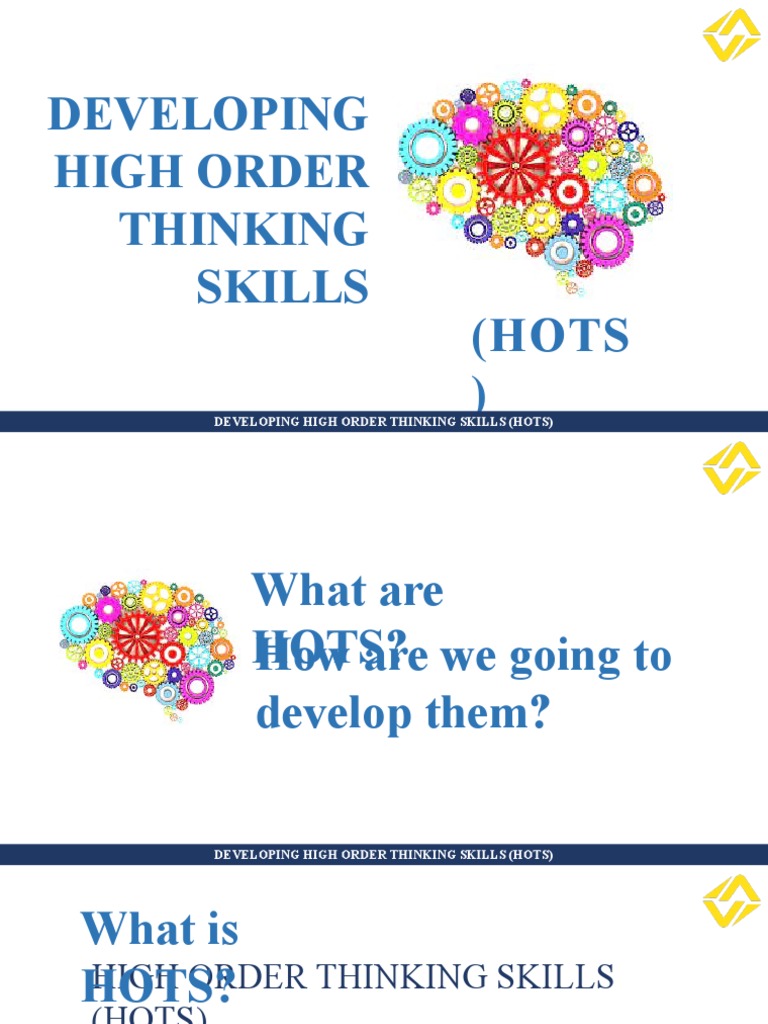 Developing High Order Thinking Skills (Hots) | Download Free PDF ...