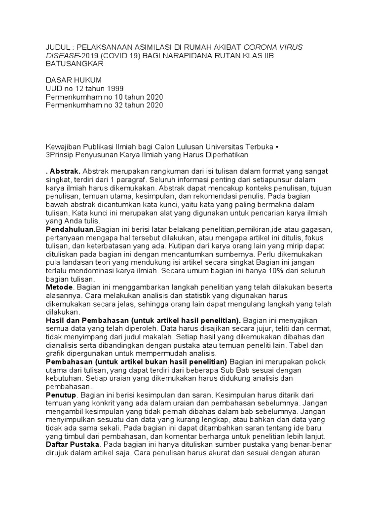 Rancangan Karya Ilmiah | PDF