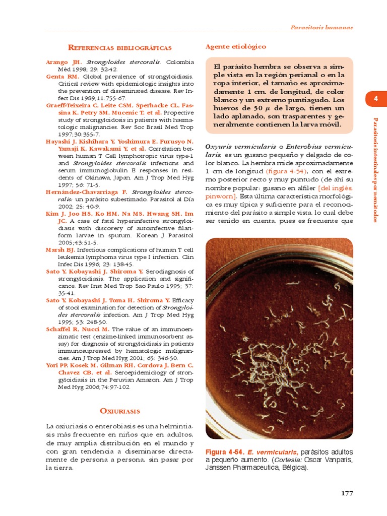 Oxiuriasis Botero | PDF | Medicina CLINICA | Especialidades Medicas