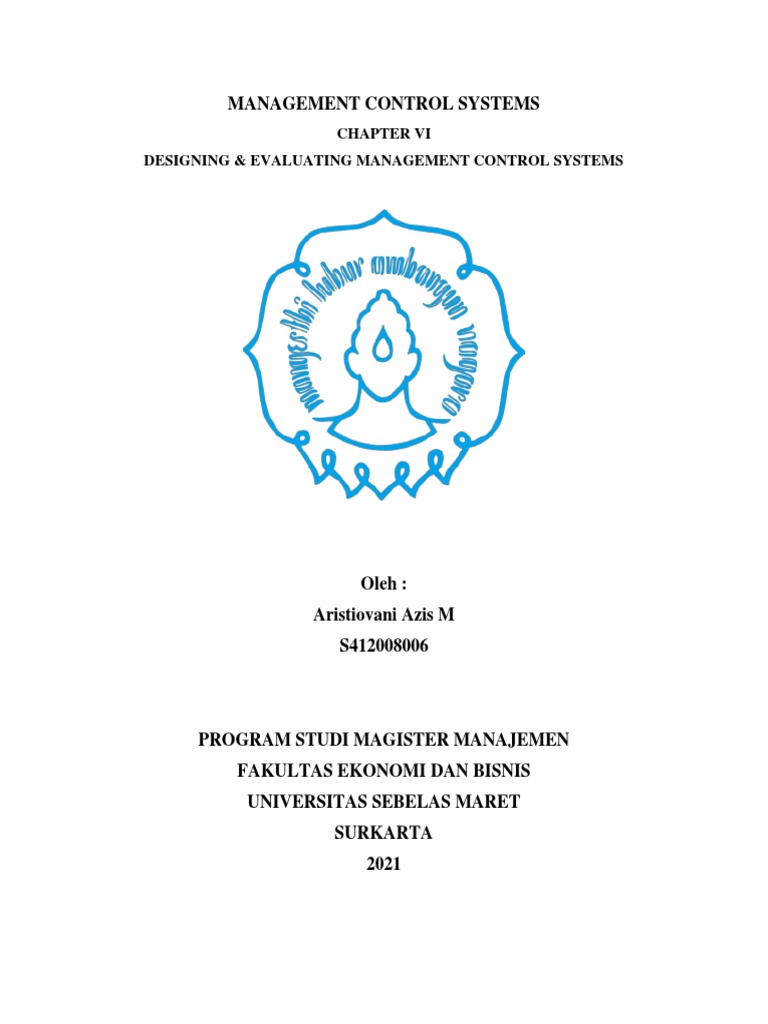 Chapter 6 MANAGEMENT CONTROL SYSTEMS - Aristiovani Azis M - S412008006 | PDF | Karier & Perkembangan